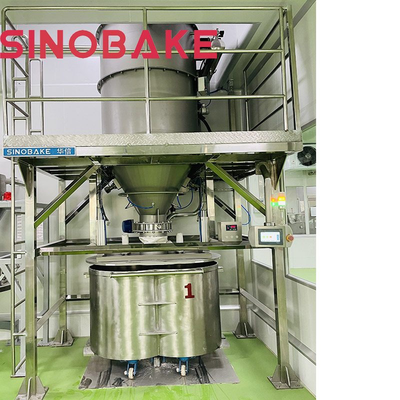 SINOBAKE Automatic Dosing And Feeding System Silo Dosing Flour Delivery ...